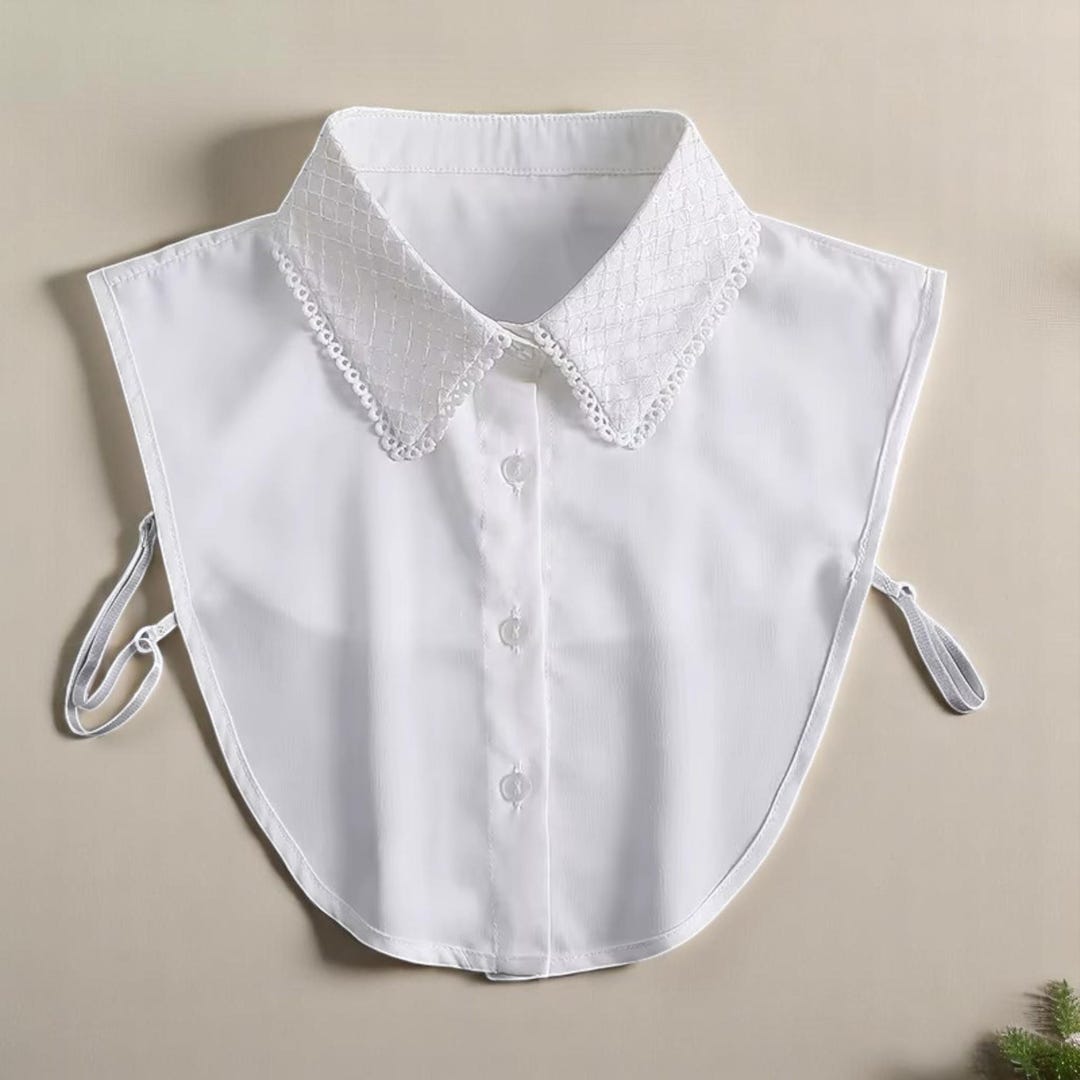 Classic White Detachable Collar – Chic Dickey Shirt Accessory for Women ...