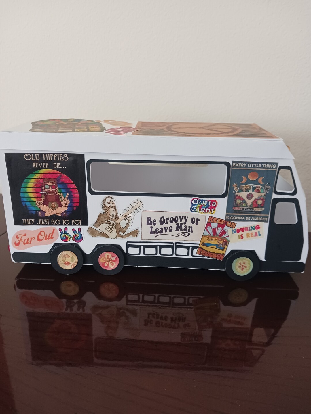 Novelty Hippie RV Gift Box, Motor Home, Travel Trailer, Camper, Storage ...