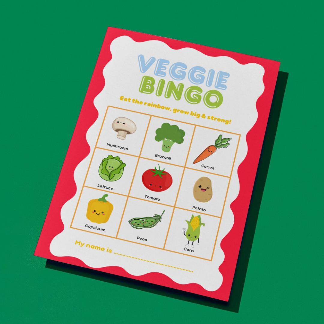 Printable Vegetable Bingo for Kids - Etsy