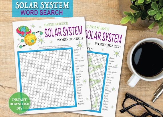 Solar System Science Word Search