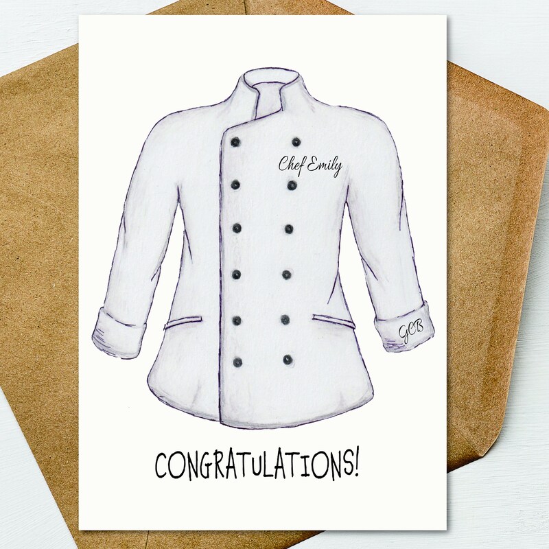 Chef Thank You Card - Etsy
