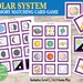 Solar System Memory Matching Card Game Printable Instant - Etsy