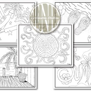 SUMMER SEASON Coloring Pages 5 Coloring Sheets Printable - Etsy