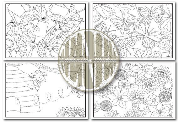 Stained Glass Coloring Pages Spring