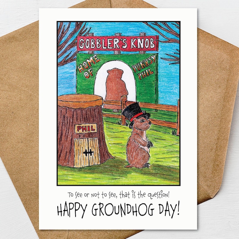 Groundhog Birthday Card - Etsy