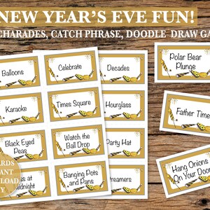 New Year's Game Bundle, Printable Activities, Games. Puzzles Instant ...