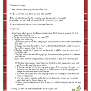 Christmas Charades, Pictionary, Catchphrase Games Printable Fun Game ...