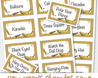New Years Eve Charades Printable Game, New Years Party Game, NYE ...