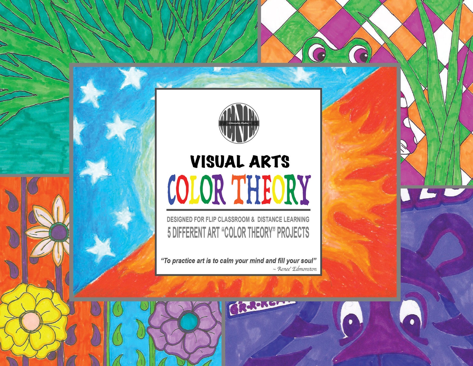 COLOR THEORY Art Lesson Plan Color Wheel Activity Elements - Etsy