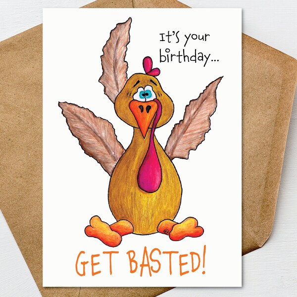 Turkey Card - Etsy