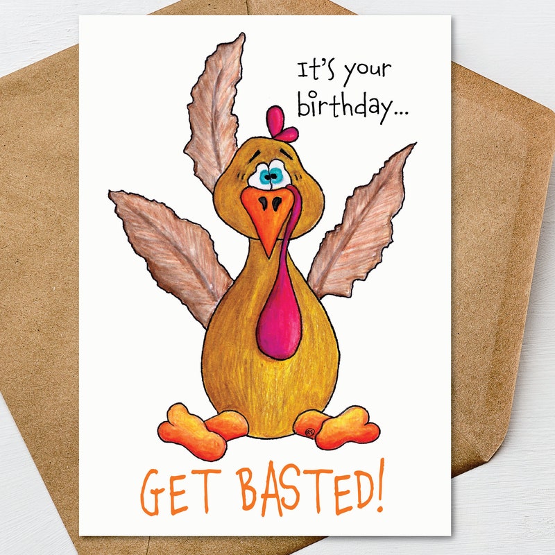 Turkey Card - Etsy