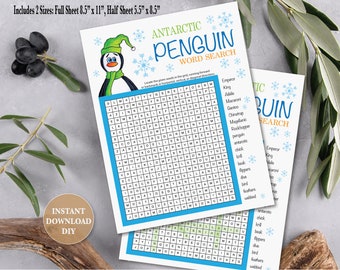 Winter Word Search Printable - Etsy
