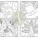 THANKSGIVING Coloring Pages 4 Coloring Sheets Printable - Etsy
