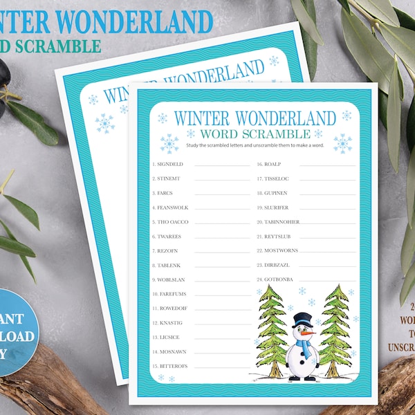 Word Scramble - Etsy