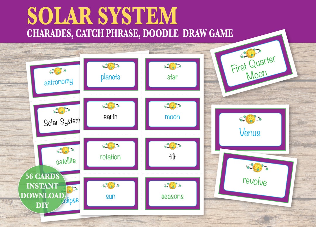 Buy Solar System, Planets, Space, Pictionary, Catchphrase Games ...