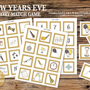 New Year's Game Bundle, Printable Activities, Games. Puzzles Instant ...