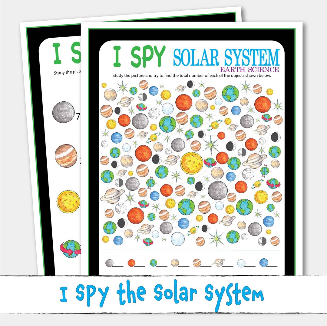 Printable Activity I SPY Solar System Look and Find Puzzle Game - Etsy ...