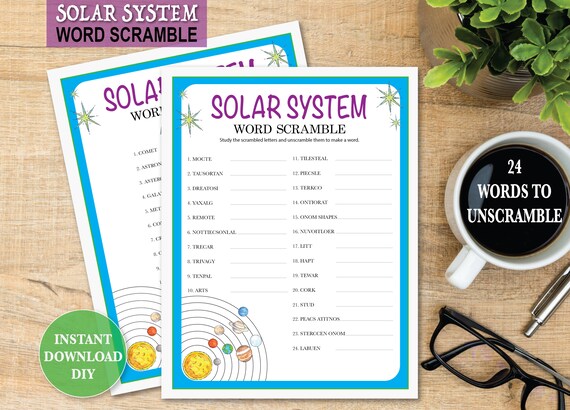 Solar System Unscramble