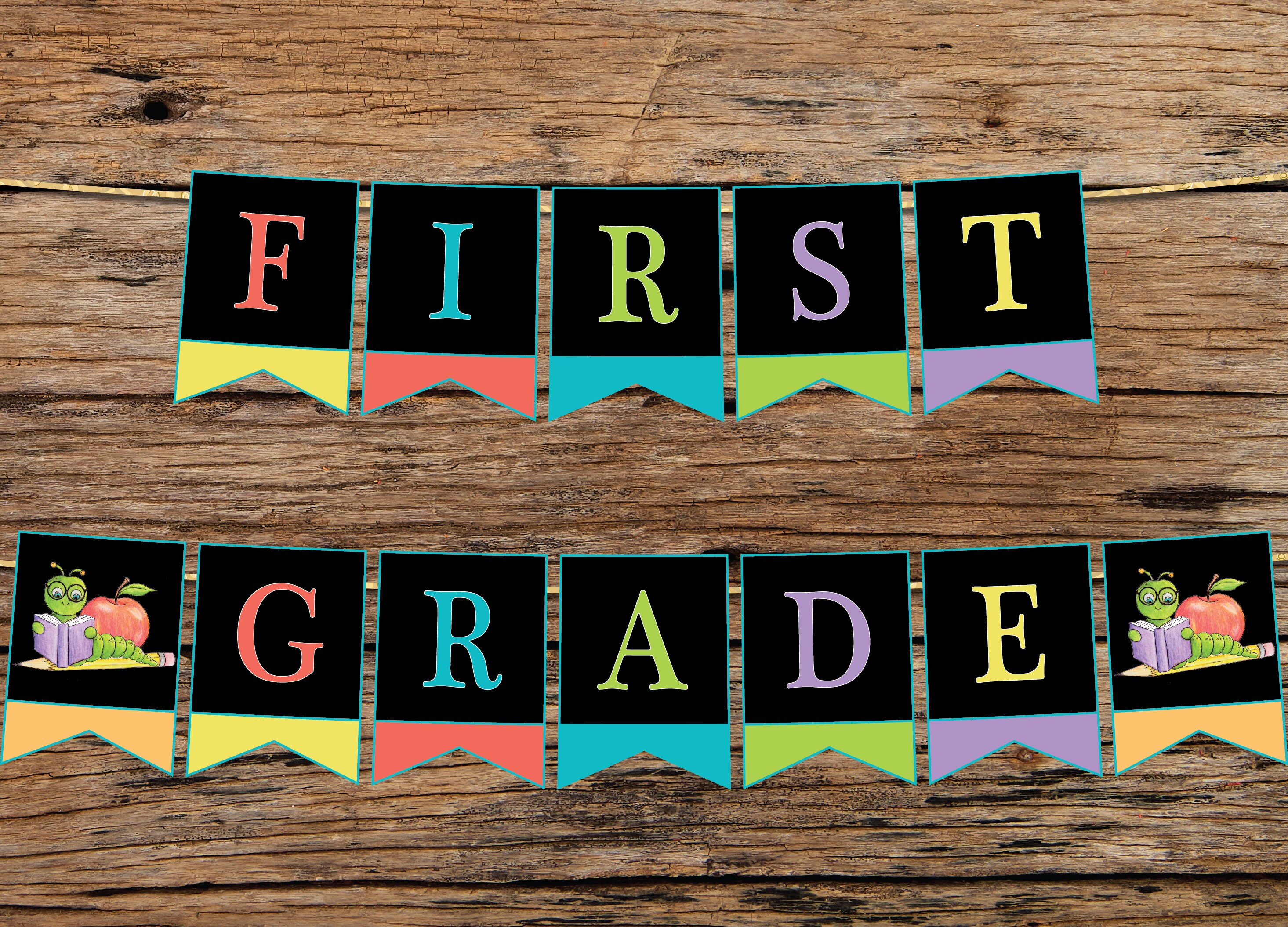 Printable First Grade Banner 1st Grade Bulletin Board Decoration ...