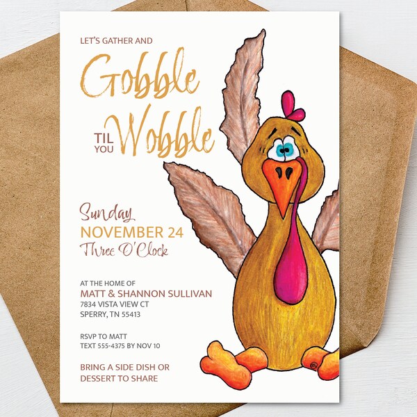 Fall Luncheon Invitation - Etsy