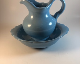 Bowl and Pitcher - Etsy