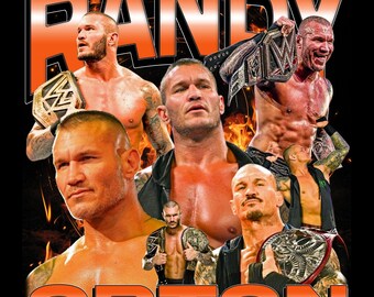 RANDY ORTON T Shirt Design. Png Digital 4500x5100 Px. WWE, Boxer, Retro ...