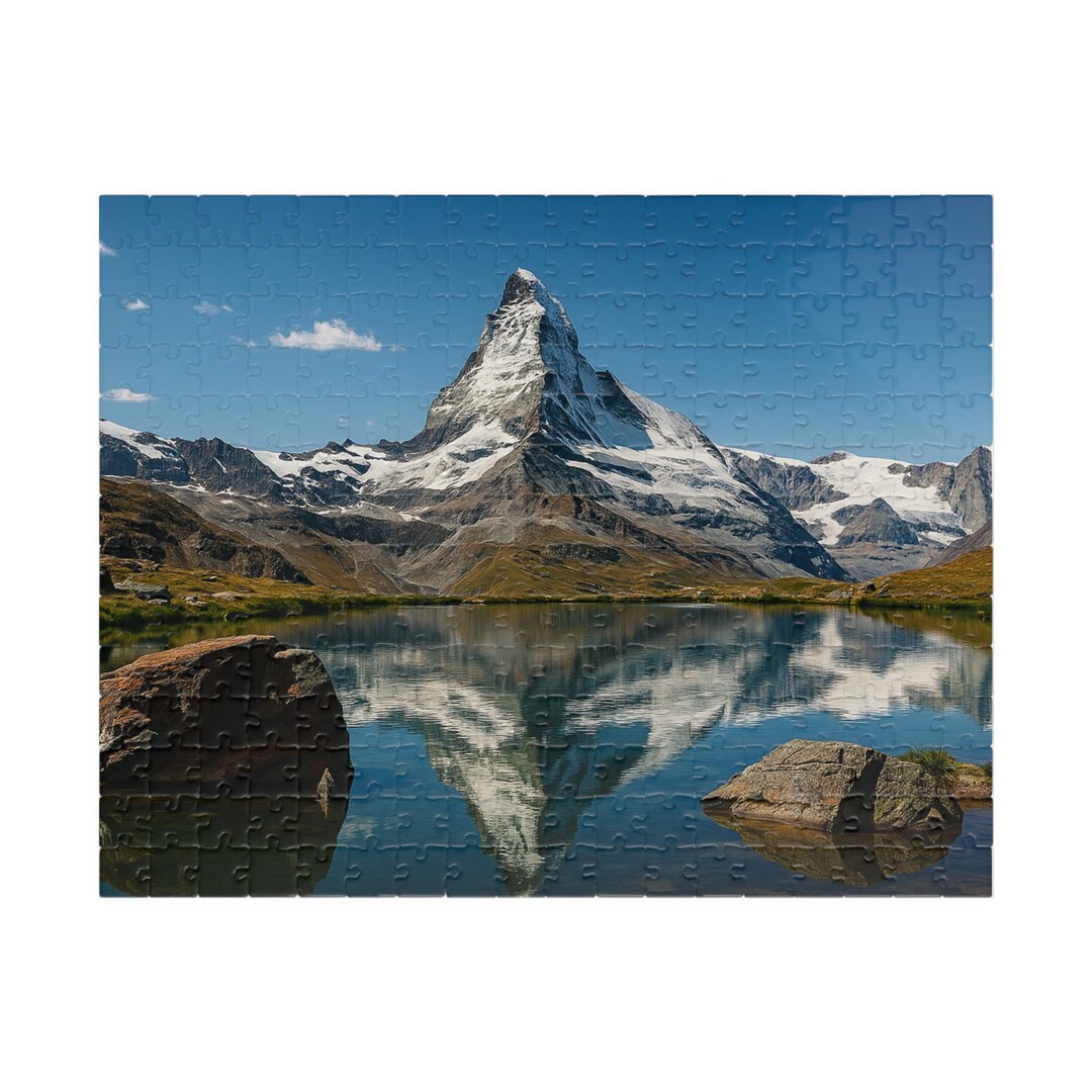 Mountain Reflection Puzzle, Scenic Jigsaw Puzzle, Nature Lovers Gift ...