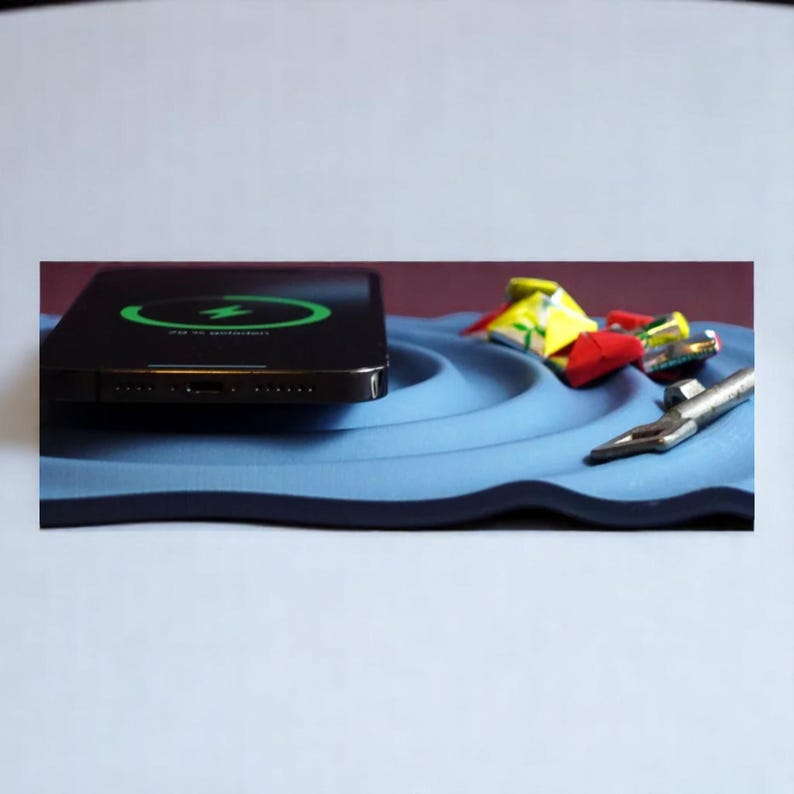 Magsafe Charging Dock - Ripple Water Drop 3D Printed Wireless Charger ...
