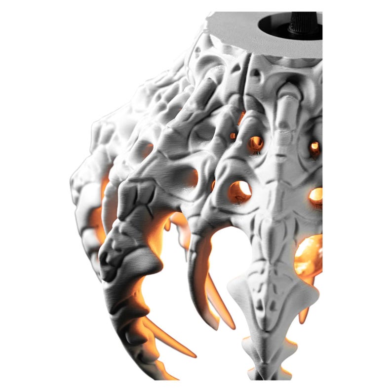 Organic Alien CLAW Style Pendant Light – Sculptural Ceiling Lamp for ...