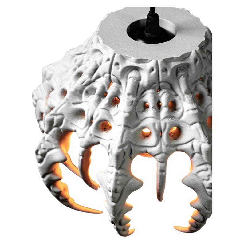 Organic Alien CLAW Style Pendant Light – Sculptural Ceiling Lamp for ...