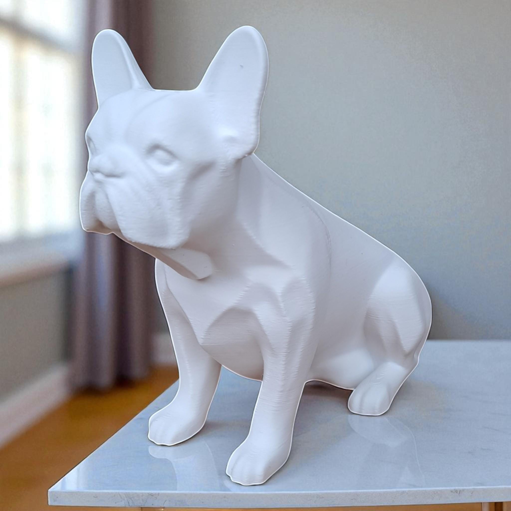 3D Printed French Bulldog Statue: Modern PLA Dog Decor - Etsy UK