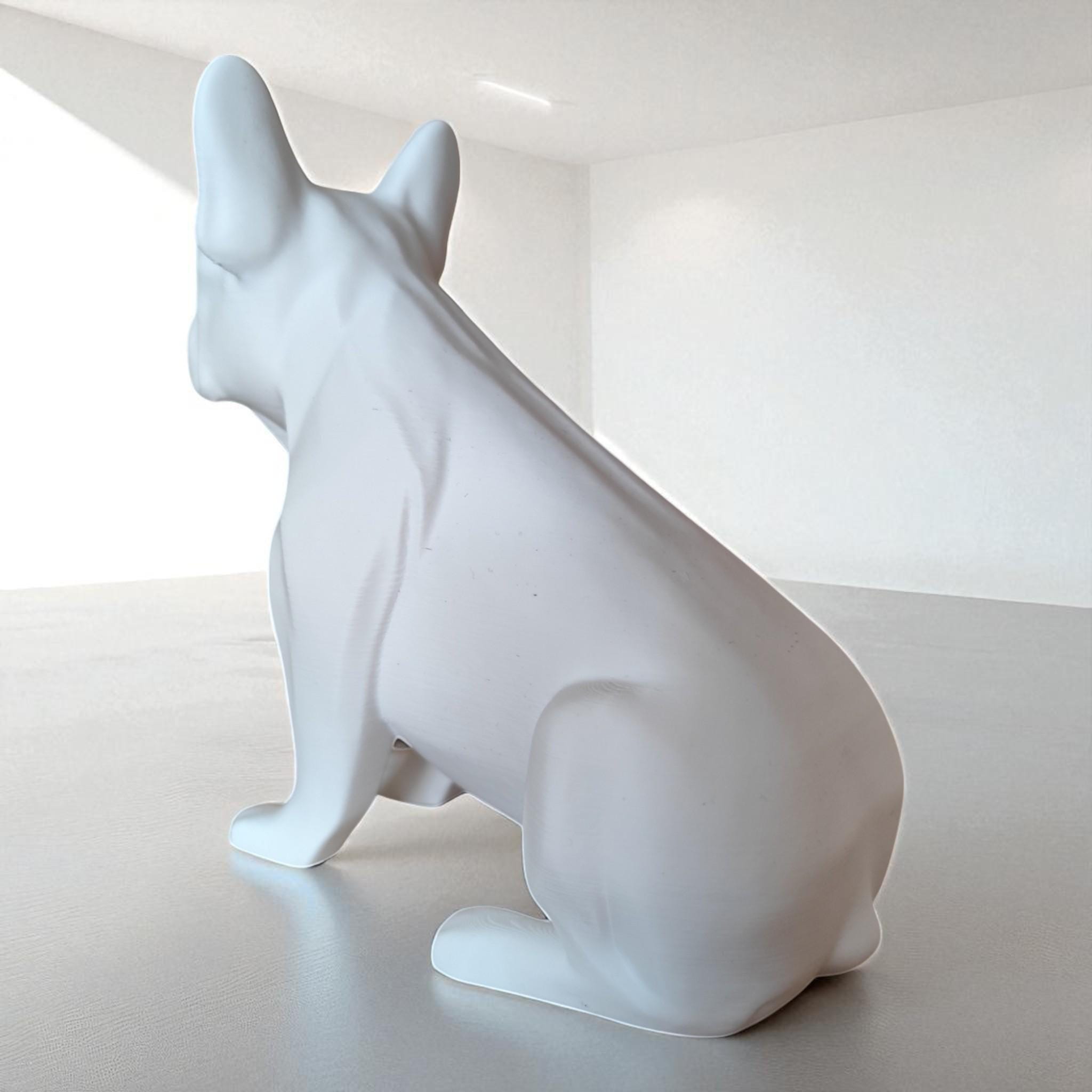 3D Printed French Bulldog Statue: Modern PLA Dog Decor - Etsy UK