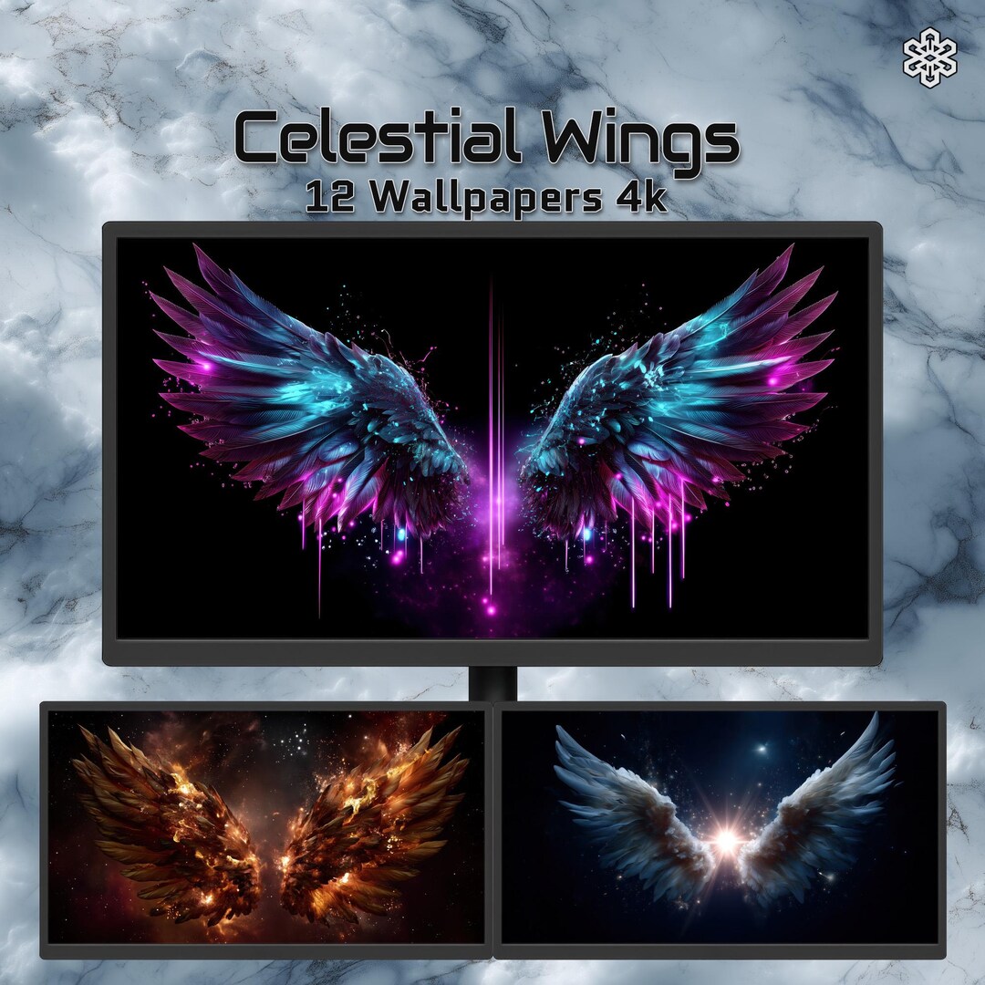 Celestial Wings – 12 Angel Wings Wallpapers | 4K Fantasy Digital ...