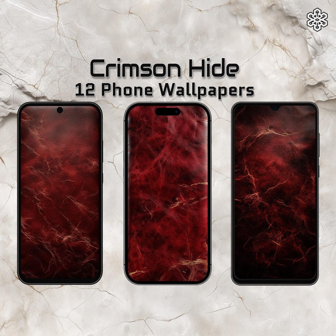 Deep Red Leather Phone Wallpapers | Dark Elegant Texture Backgrounds ...