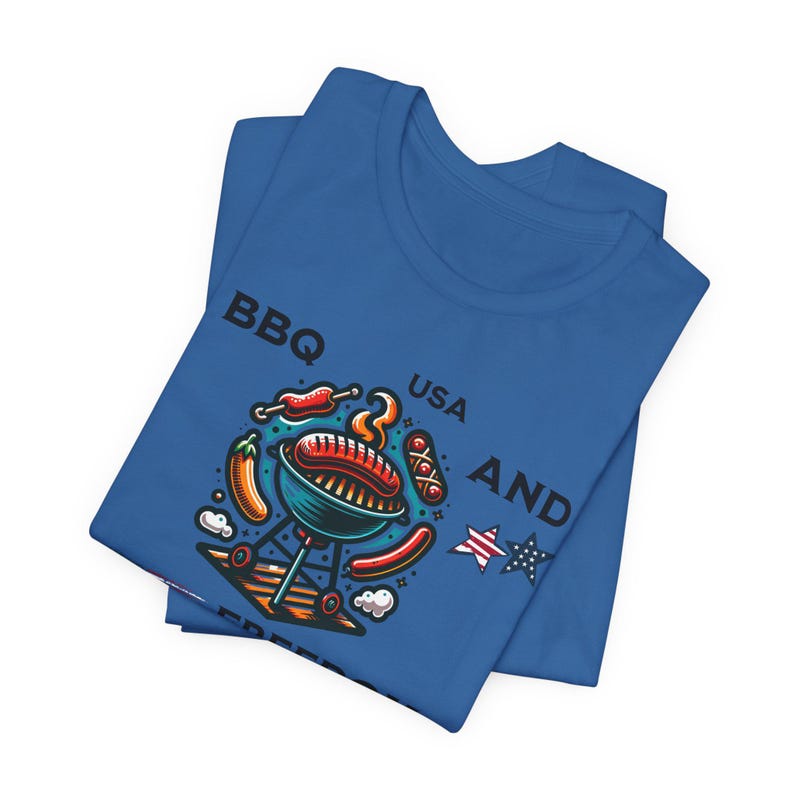Grill Lovers Apparel | Smokin BBQ USA Pride Patriot Vintage Cotton Tee ...