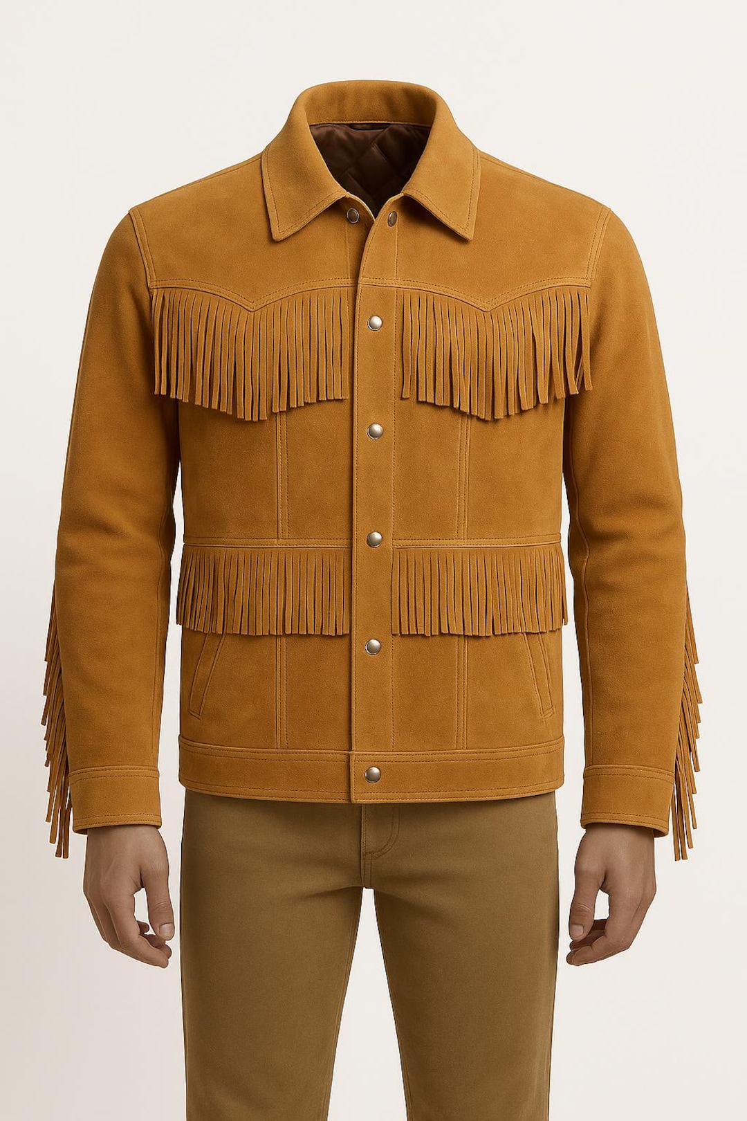 Native American Western Leather Buckskin Original Pant Trouser Style ...