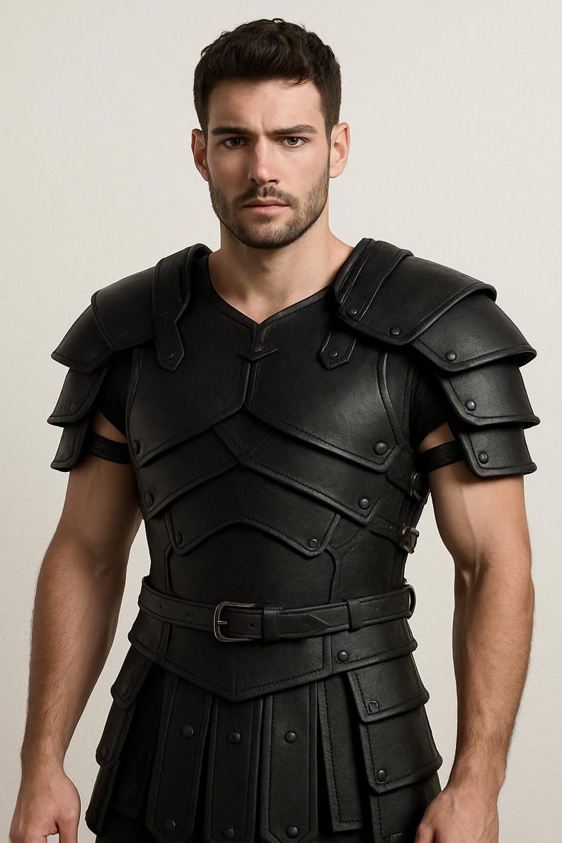 Handcrafted Leather Cuirass Armor,adjustable Lacing & Brass Buckles ...