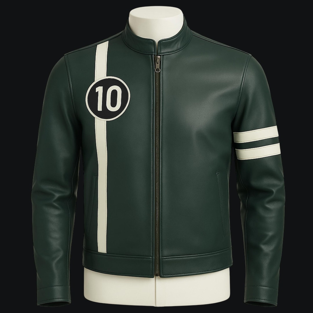 Ben Ten Leather Jacket, Ben Tennyson,superhero Leather Jacket Handmade ...