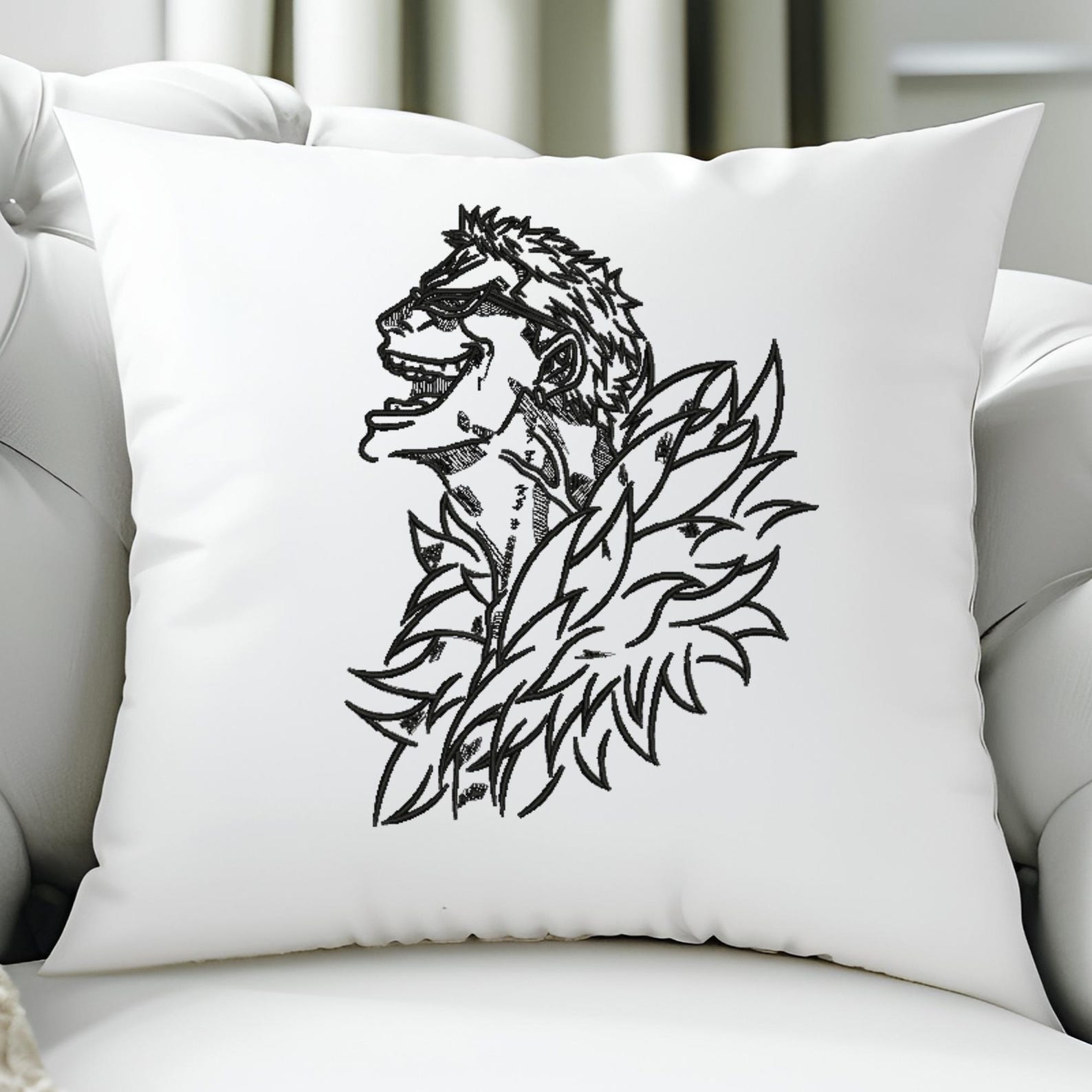 Anime Embroidery Design, One Piece Embroidery, Sukuna Embroidery, Zoro ...