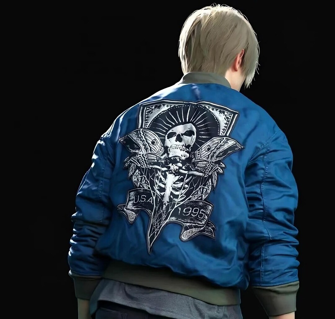 Leon Kennedy Resident Evil 4 Jacket | Cosplay Gaming Bomber | Halloween ...