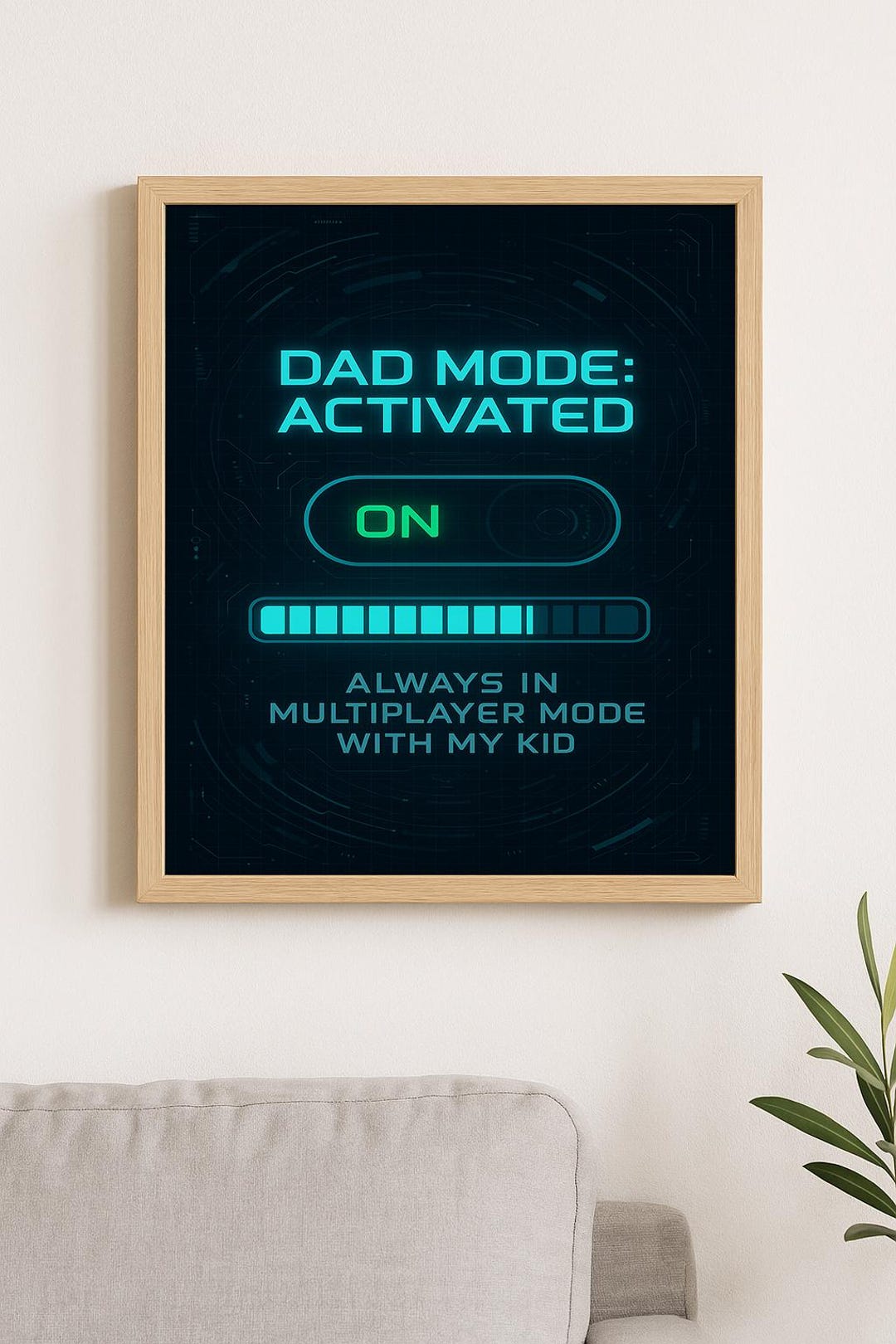 Dad Mode Activated Poster - Funny Father's Day Gamer Art | Digital ...