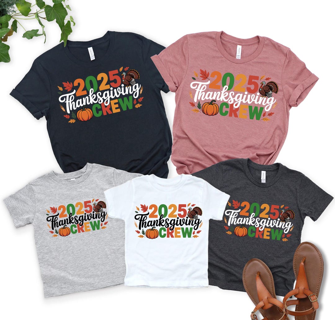2026 Thanksgiving Crew Shirt: Matching Family Tee - Etsy