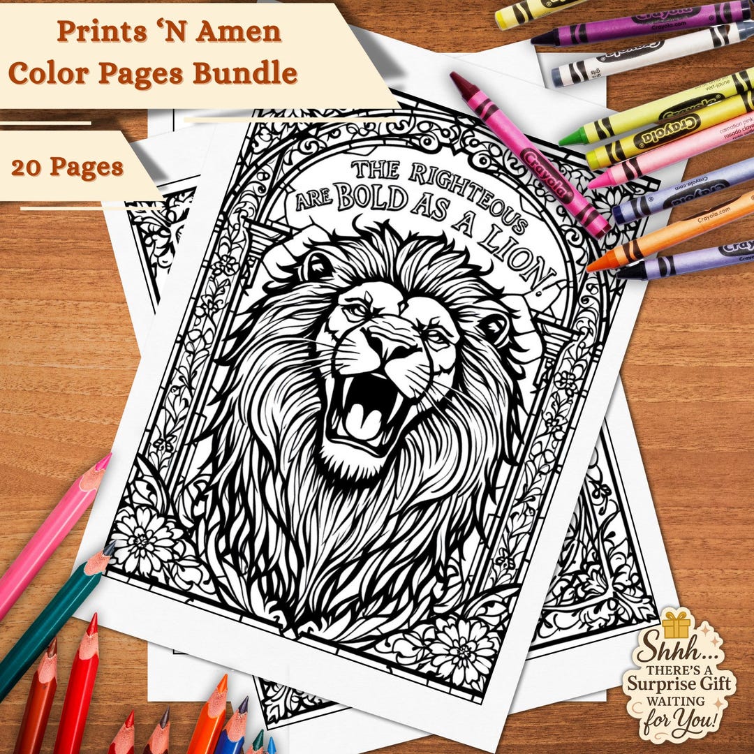 Motivational Bible Coloring for Teens & Adults – Strength Verse Pages ...