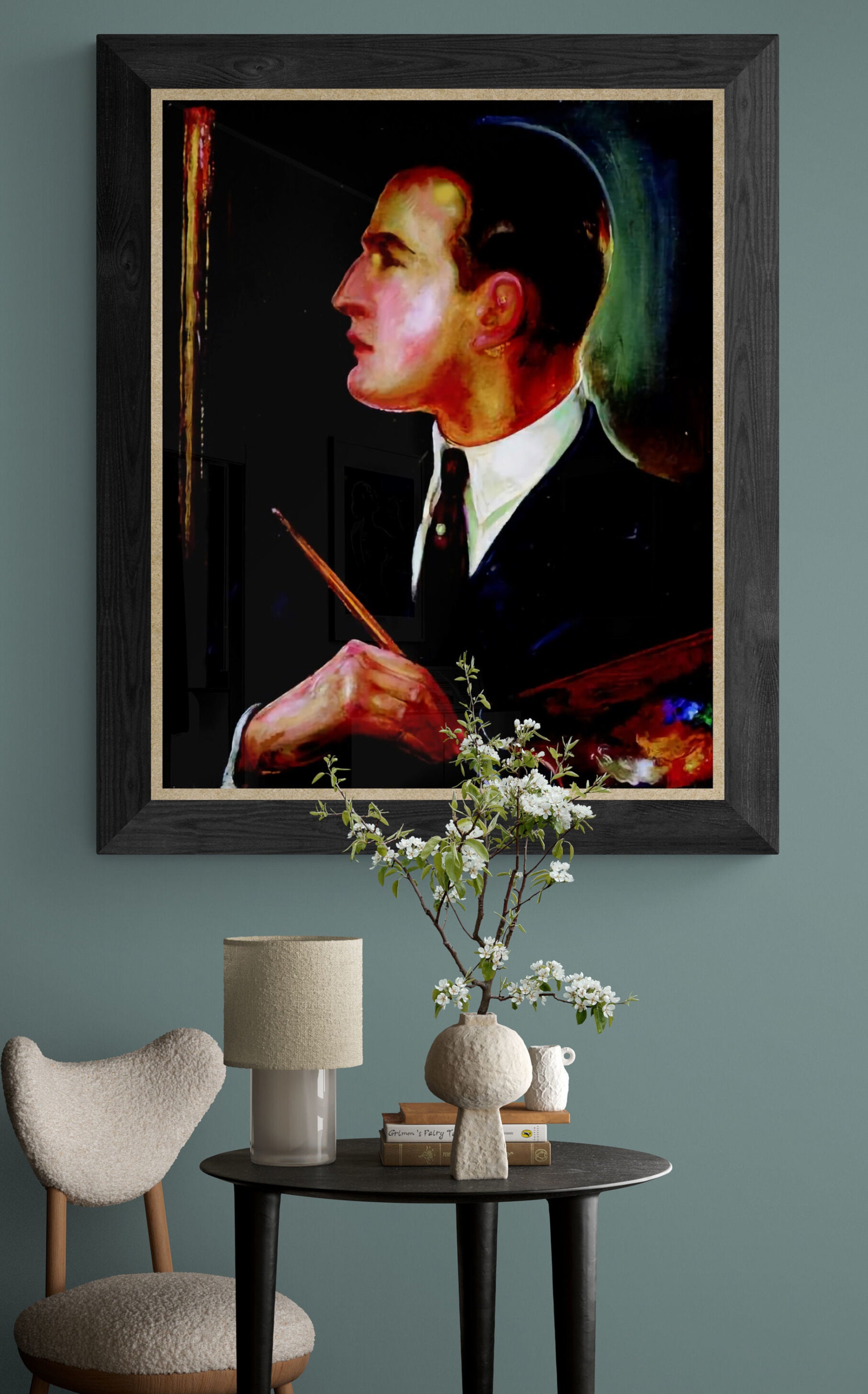 PENSIVE MAN Gustaw GWOZDECKI Print Artist Self Portrait Oil - Etsy Ireland