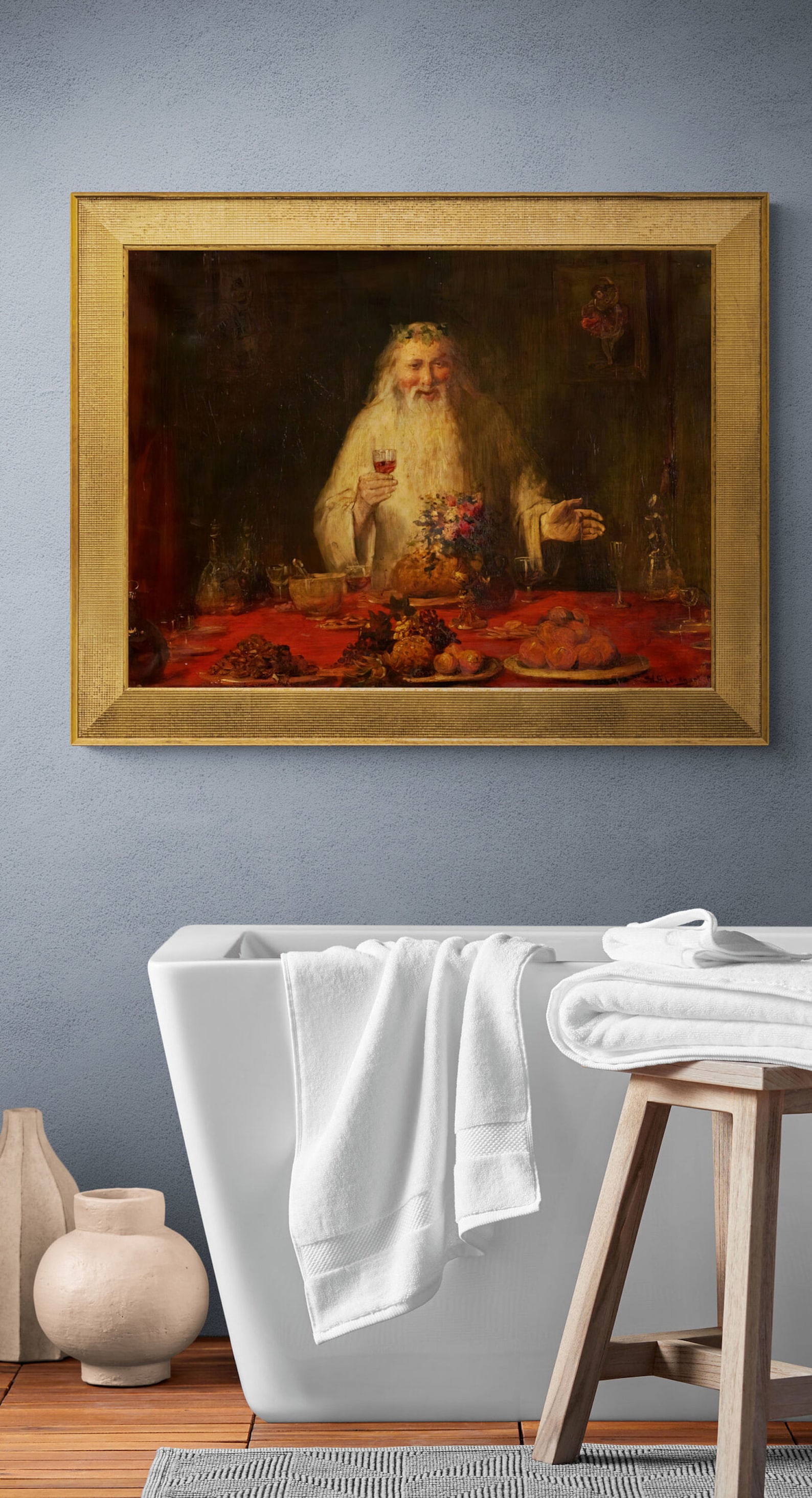 Father CHRISTMAS SANTA CLAUS Victorian Era Holiday Presents William ...