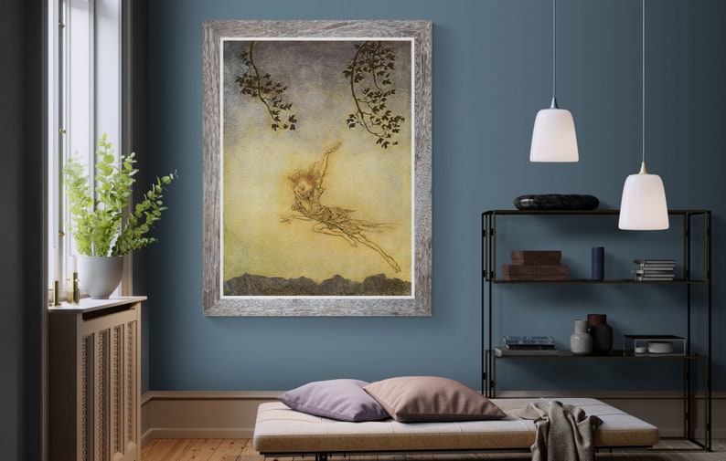 PUCK FAIRY Shakespeare Midsummer Night's Dream Fine Art Fantasy Elf ...