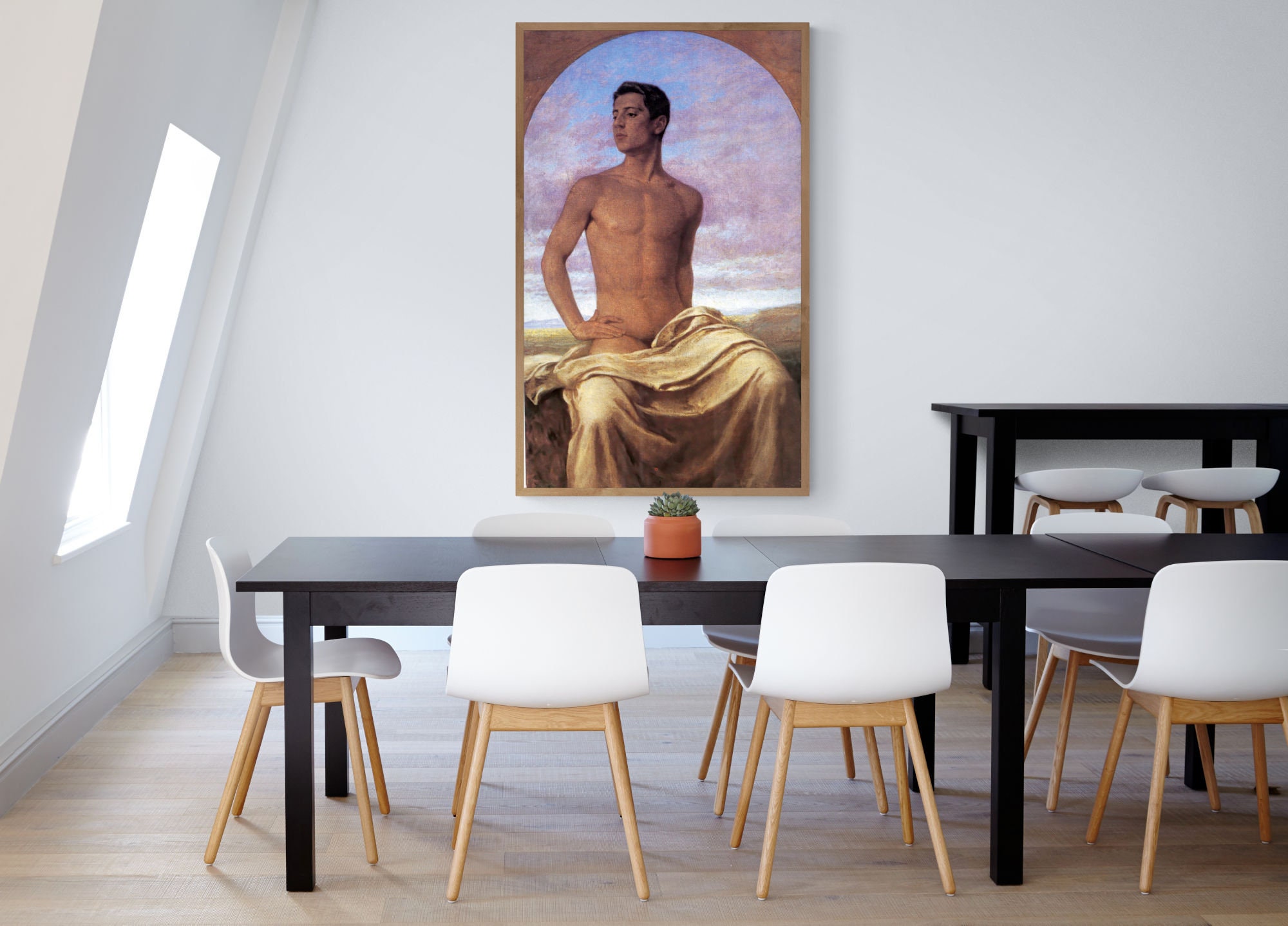 MODELO MASCULINO DESNUDO Paul Hoecker Print Nino Cesarini | Etsy España