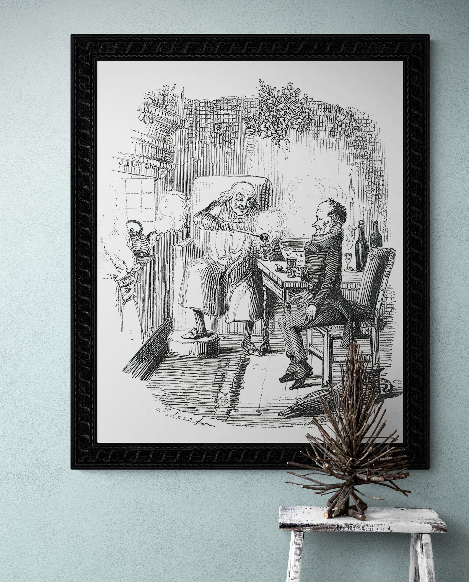 Charles DICKENS Christmas Carol SCROOGE Bob CRATCHIT Illustration ...