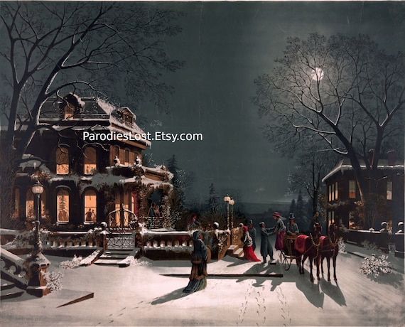 Victorian Christmas Scene