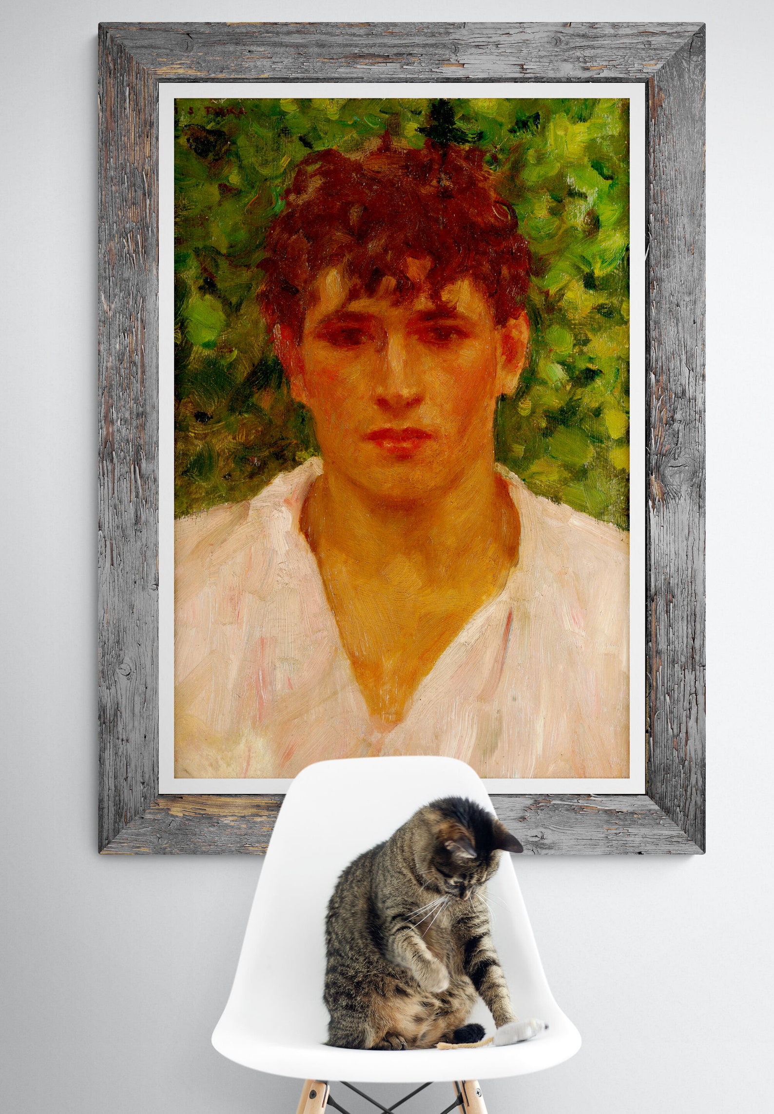 HANDSOME MALE Henry Scott Tuke Print Artist Portrait Oil | Etsy